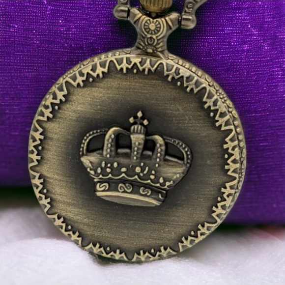 Accessories | Crown Pocket Watch Royal New King Queen Royalty Gift ...
